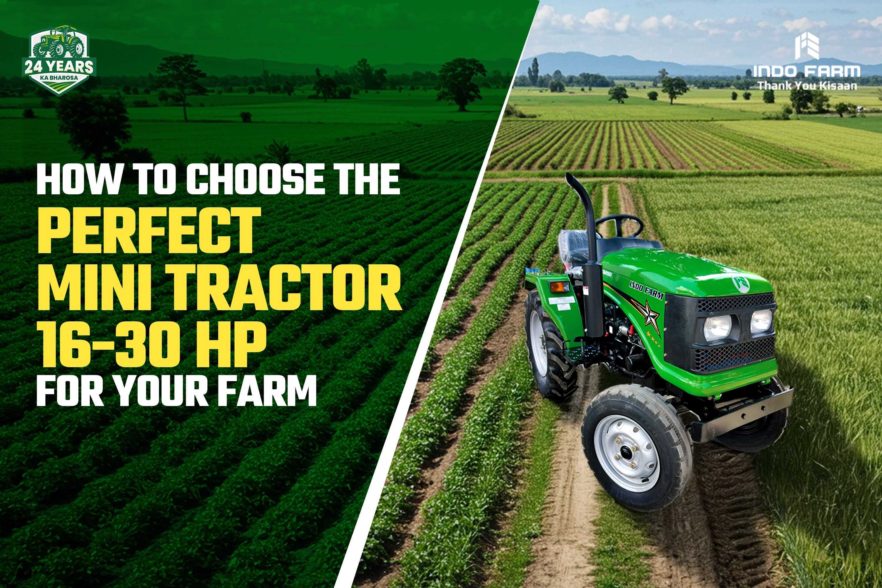 How to Choose the Perfect Mini Tractor 16-30 HP for Your Farm